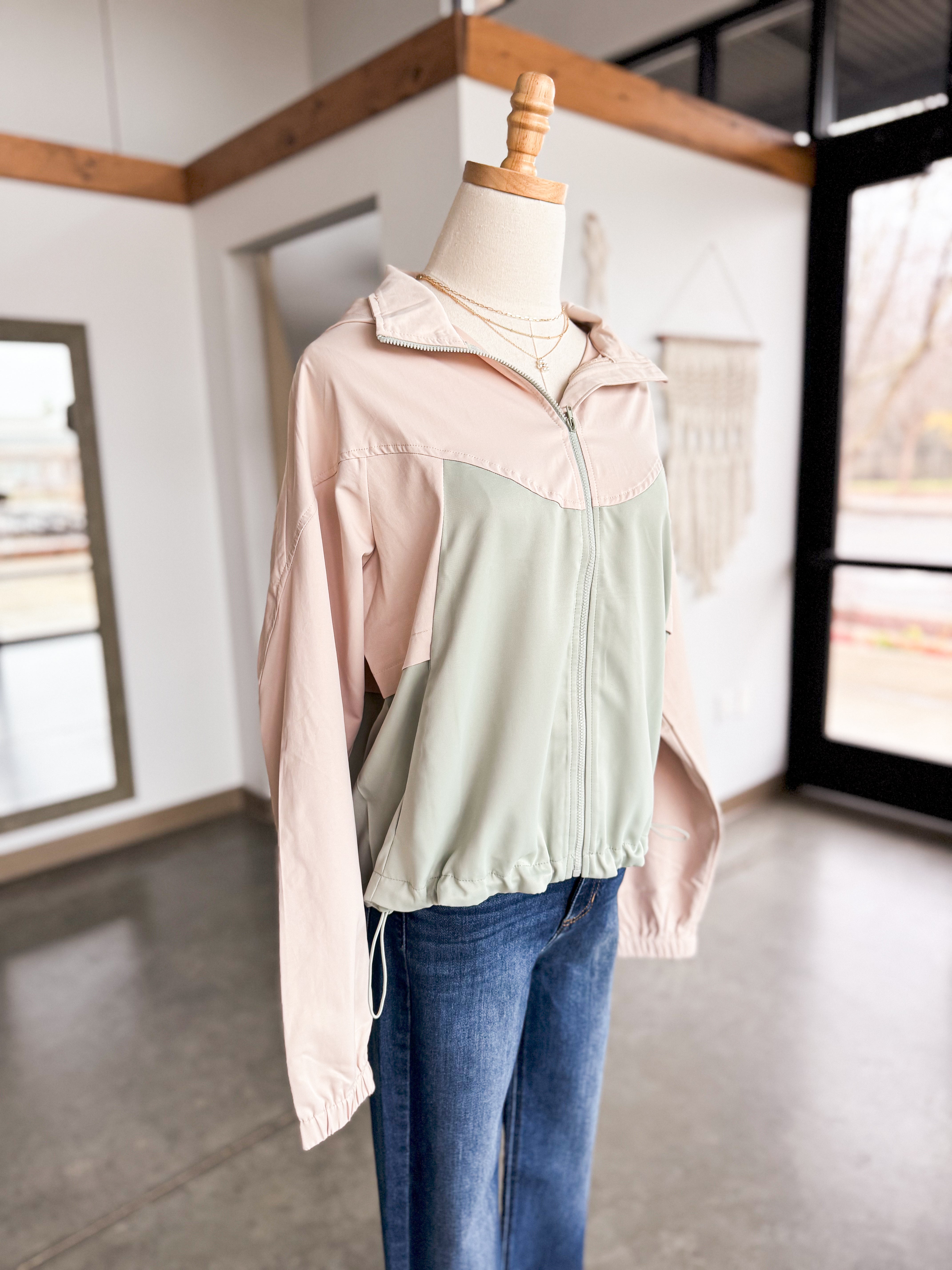 Colorblock Rainy Jacket – BAYABELLE BOUTIQUE